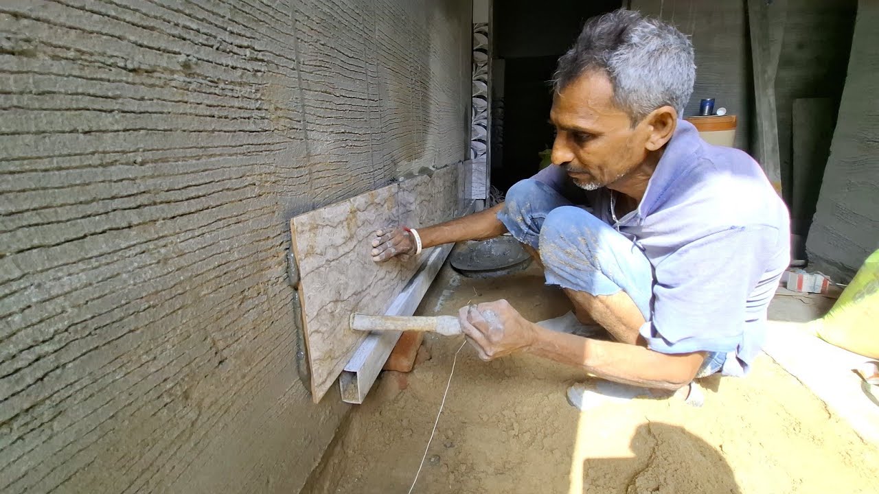 wall tiles design || Wall Tiles Installation || how to Install wall ...