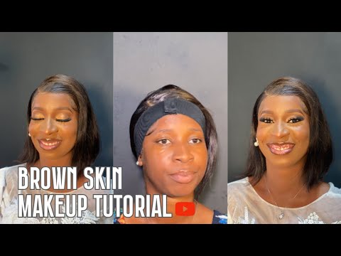 BROWN SKIN MAKEUP TUTORIAL - subtle birthday glam. - YouTube