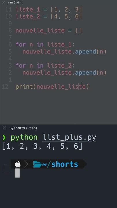 Liste + Liste en Python - YouTube