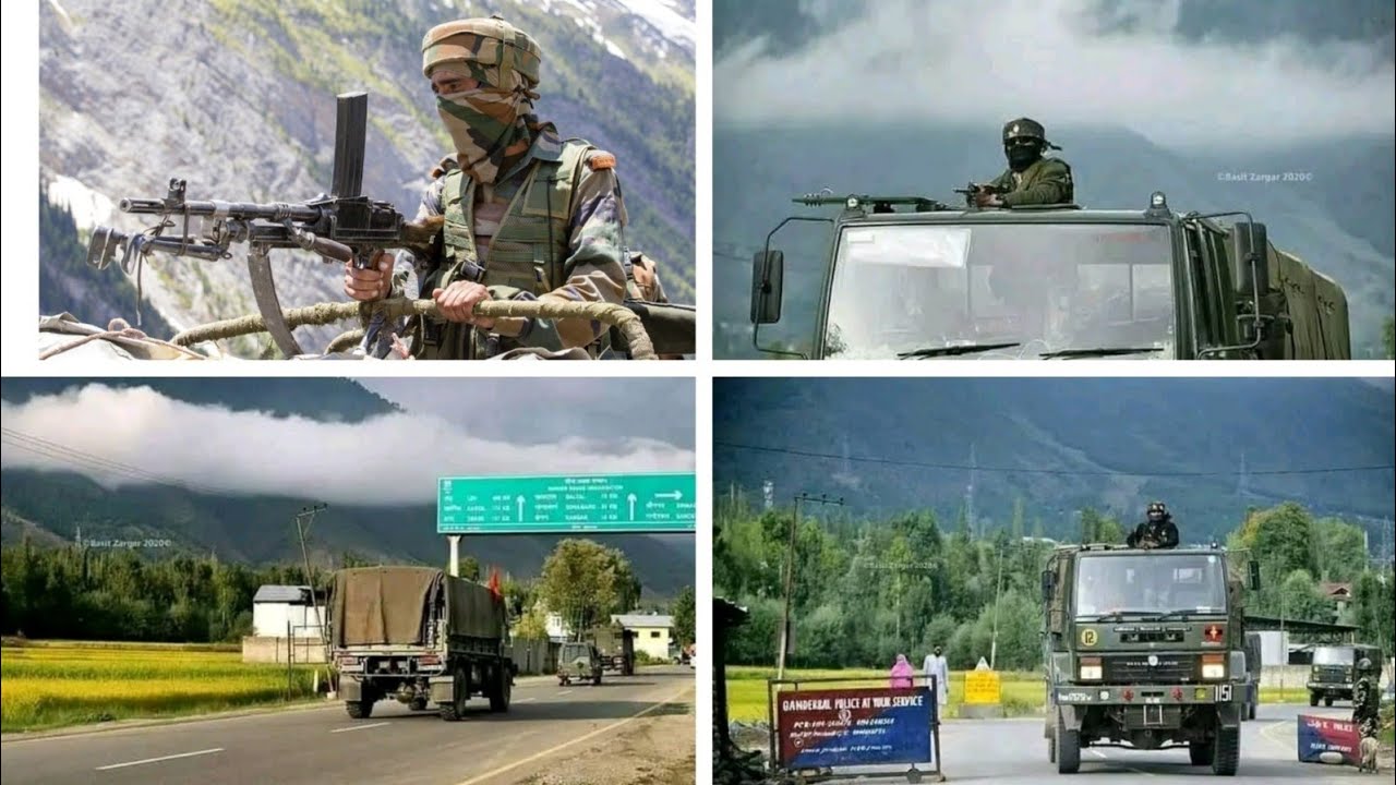 Indian Army 🇮🇳 trucks convoy at Manja highway. - YouTube