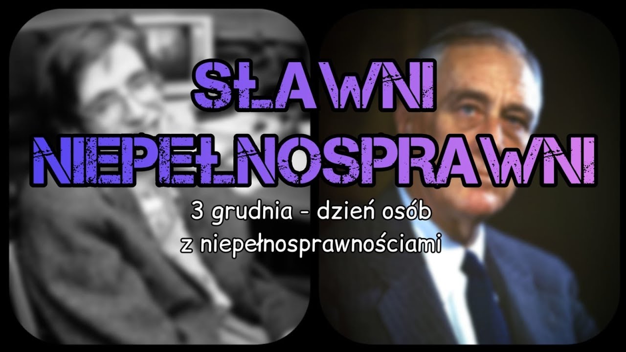 Sławni NIEPEŁNOSPRAWNI ♿️ - YouTube