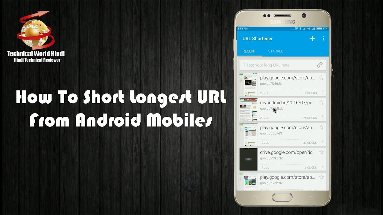 How To Short Longest URL From Android Mobiles - YouTube