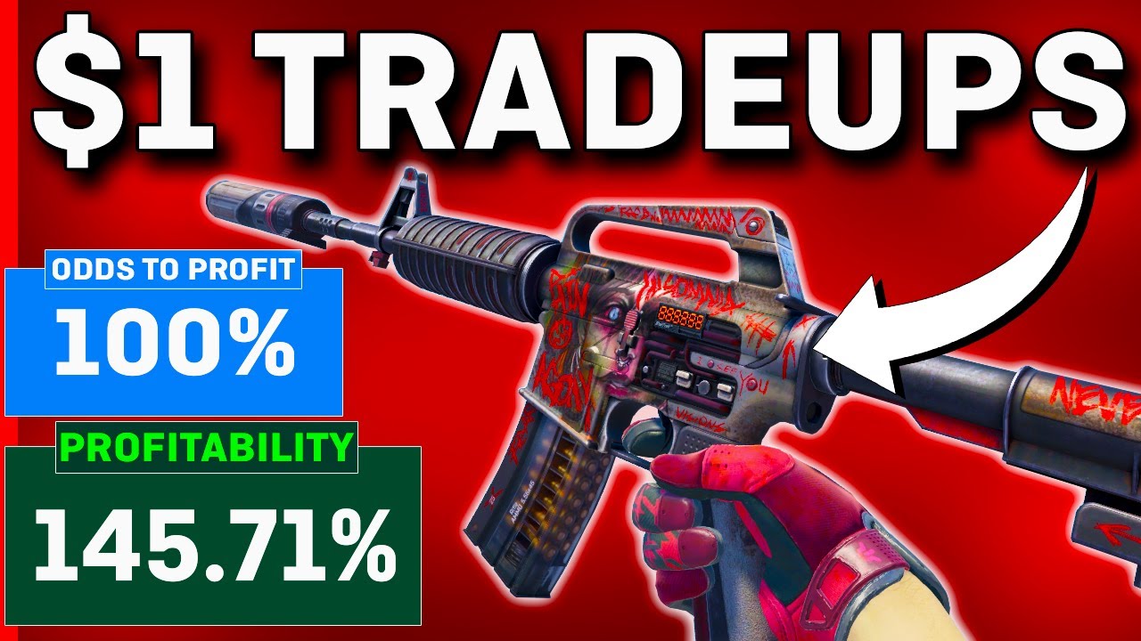 The MOST PROFITABLE CS2 Trade Ups UNDER $1! (NO RISK) - YouTube