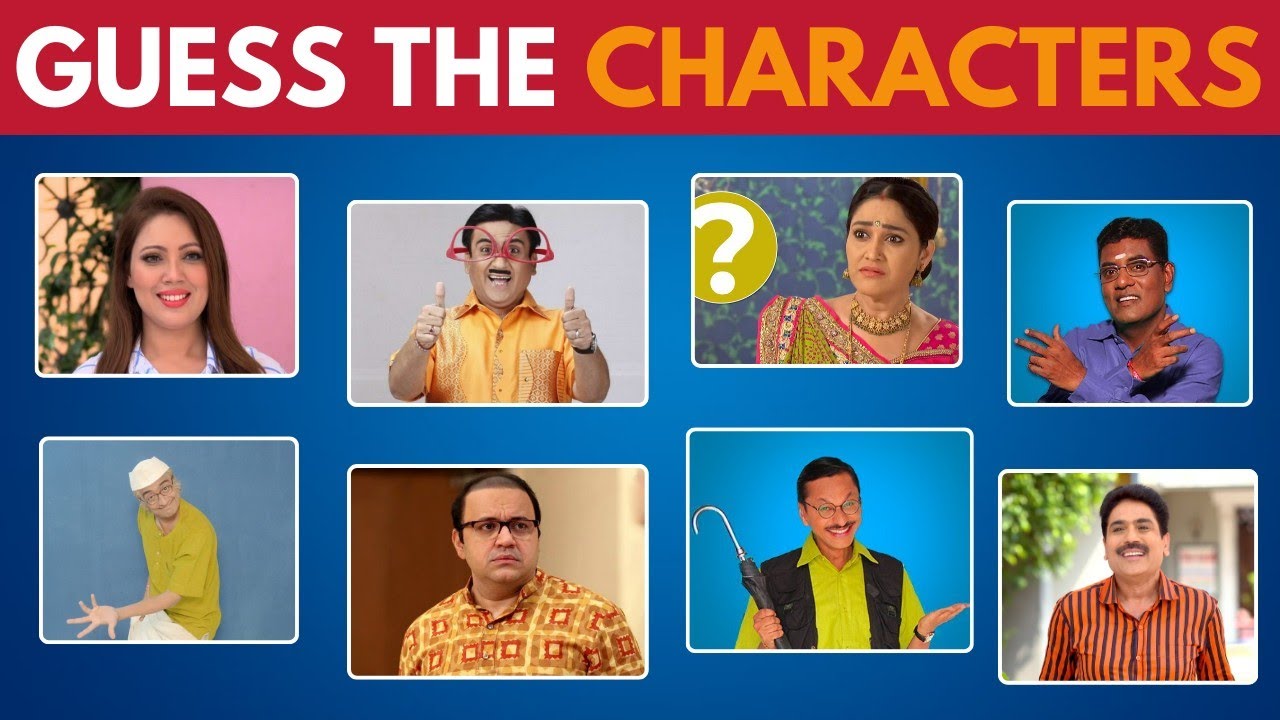 Guess the TMKOC characters | TMKOC Quiz |Tarak Mehta ka oolta chashmah ...