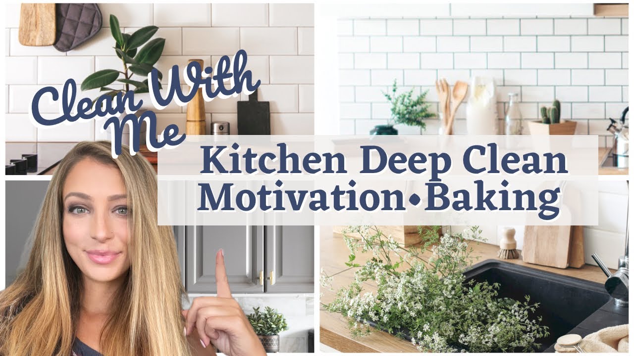Motivating Fall Clean With Me | Kitchen Declutter & Deep Clean | Bake ...