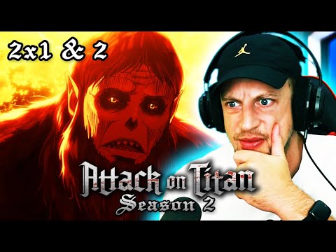 SEASON 2 BEGINS! Anime Newbie Reacts to Attack On Titan 2x1 & 2x2 - YouTube