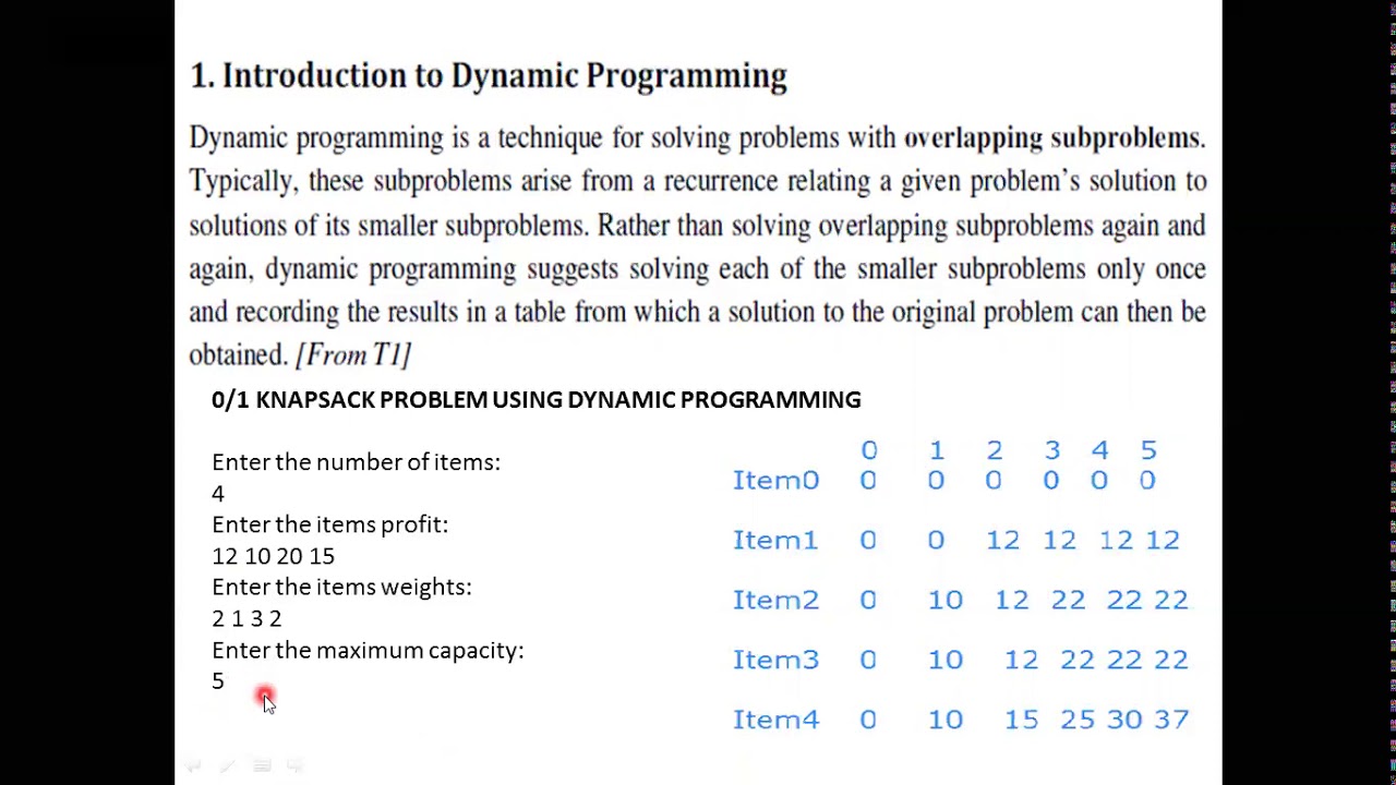 Design And Analysis Of Algorithm 18cs42 Module 4 1 Introduction Youtube