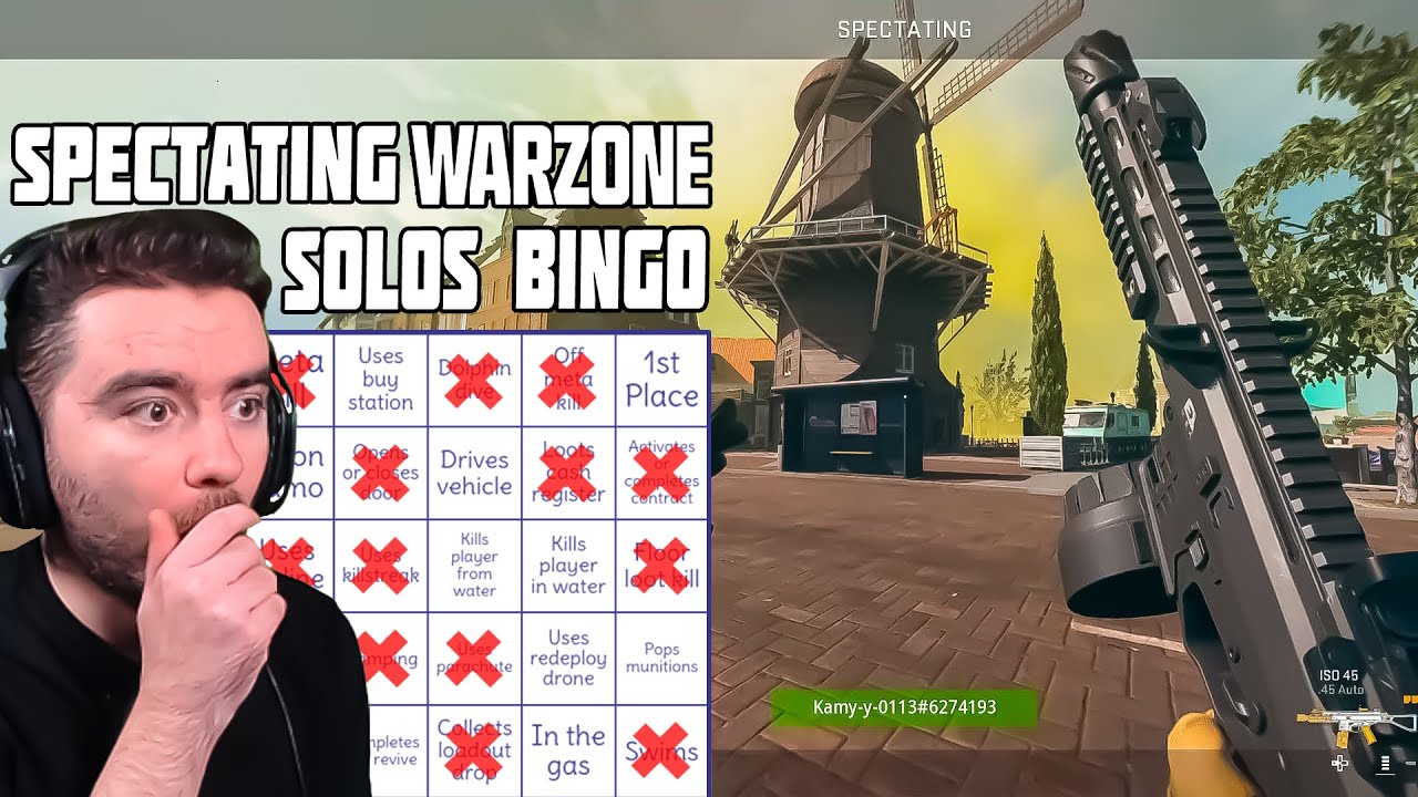 SHOCKING - Warzone Solos Spectating Bingo - YouTube