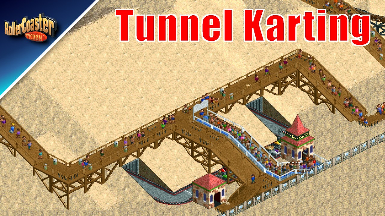 Winning in the Sand - Roller Coaster Tycoon Let's Play E2 - YouTube