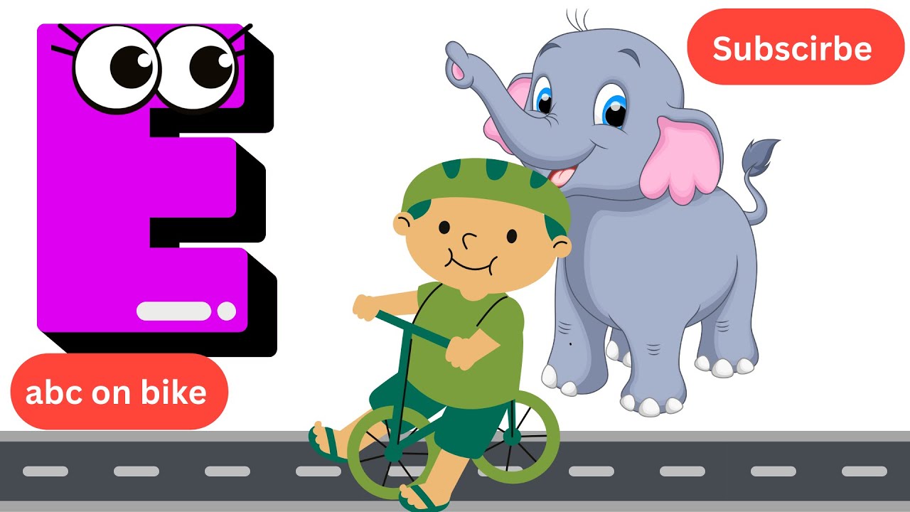 abc on bike new song phonics nursury rhyemes - YouTube