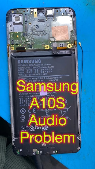 Samsung A10S Audio Problem Solution - YouTube