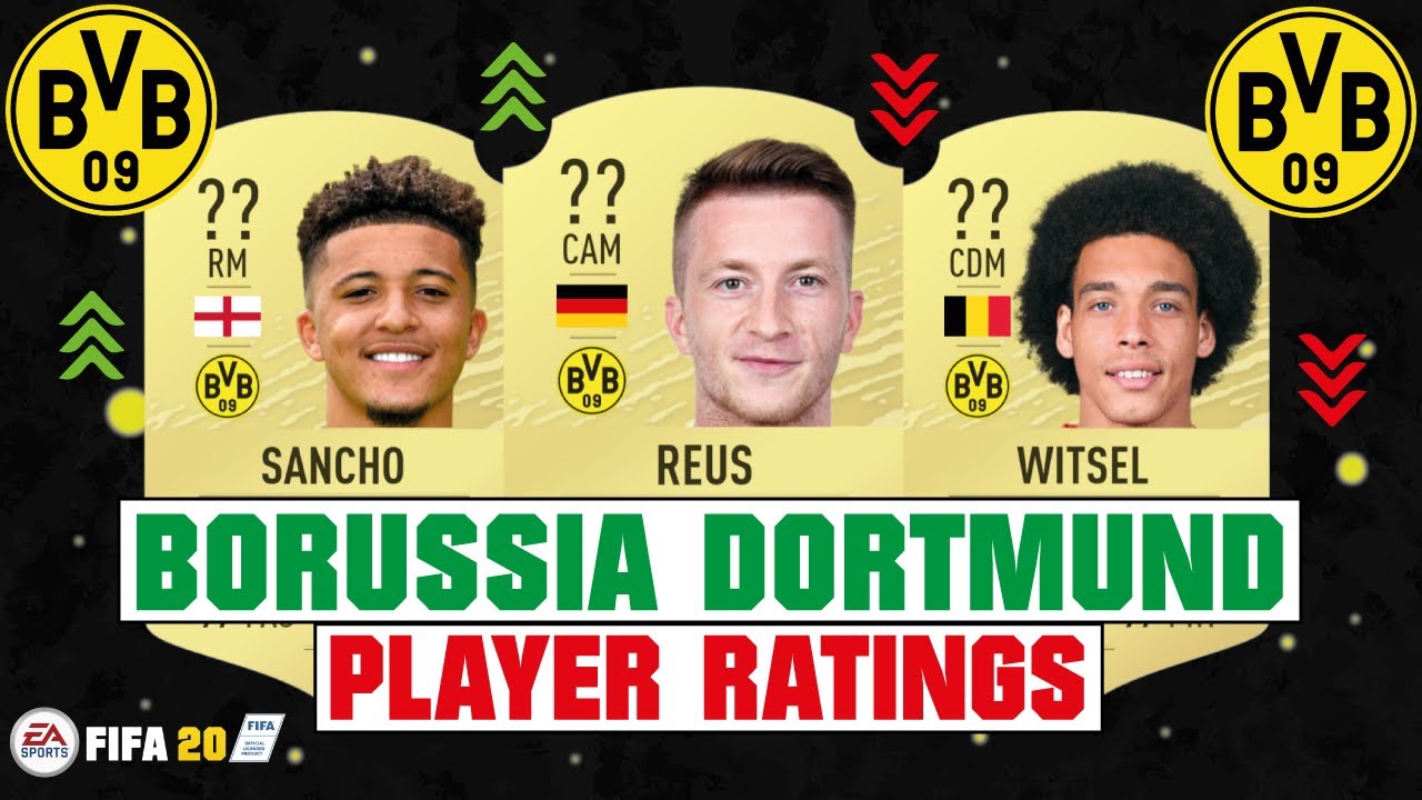 FIFA 20 | BORUSSIA DORTMUND PLAYER RATINGS 😳🔥| FT. REUS, SANCHO, WITSEL ...