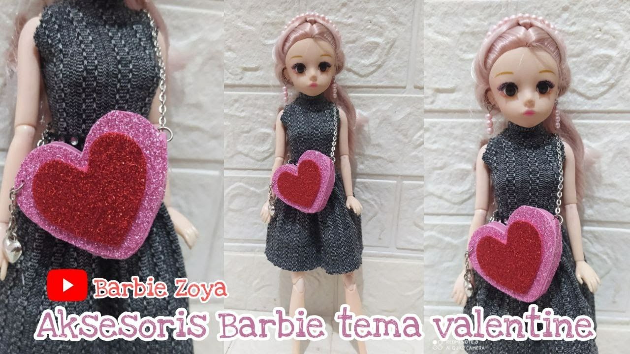 Zoya 28 || Diy tas barbie bentuk love || aksesoris anting & bando tema ...