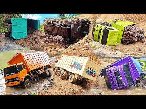 KOMPILASI Truk Oleng Laka Lintas Truk Hino 500 Truk Fuso 220Ps Truk Engkel OFROAD Truk Rc Handmade