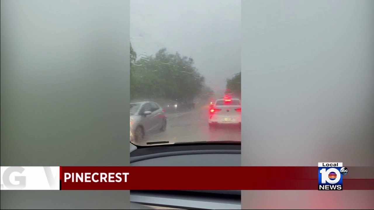 Heavy hail spotted throughout Miami-Dade as thunderstorms continue ...