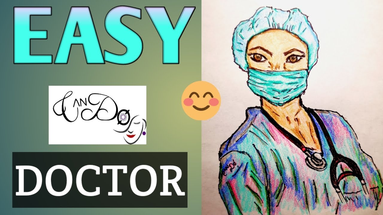 How To Draw A Doctor Step By Step For Beginners | Easy Doctor Drawing ...