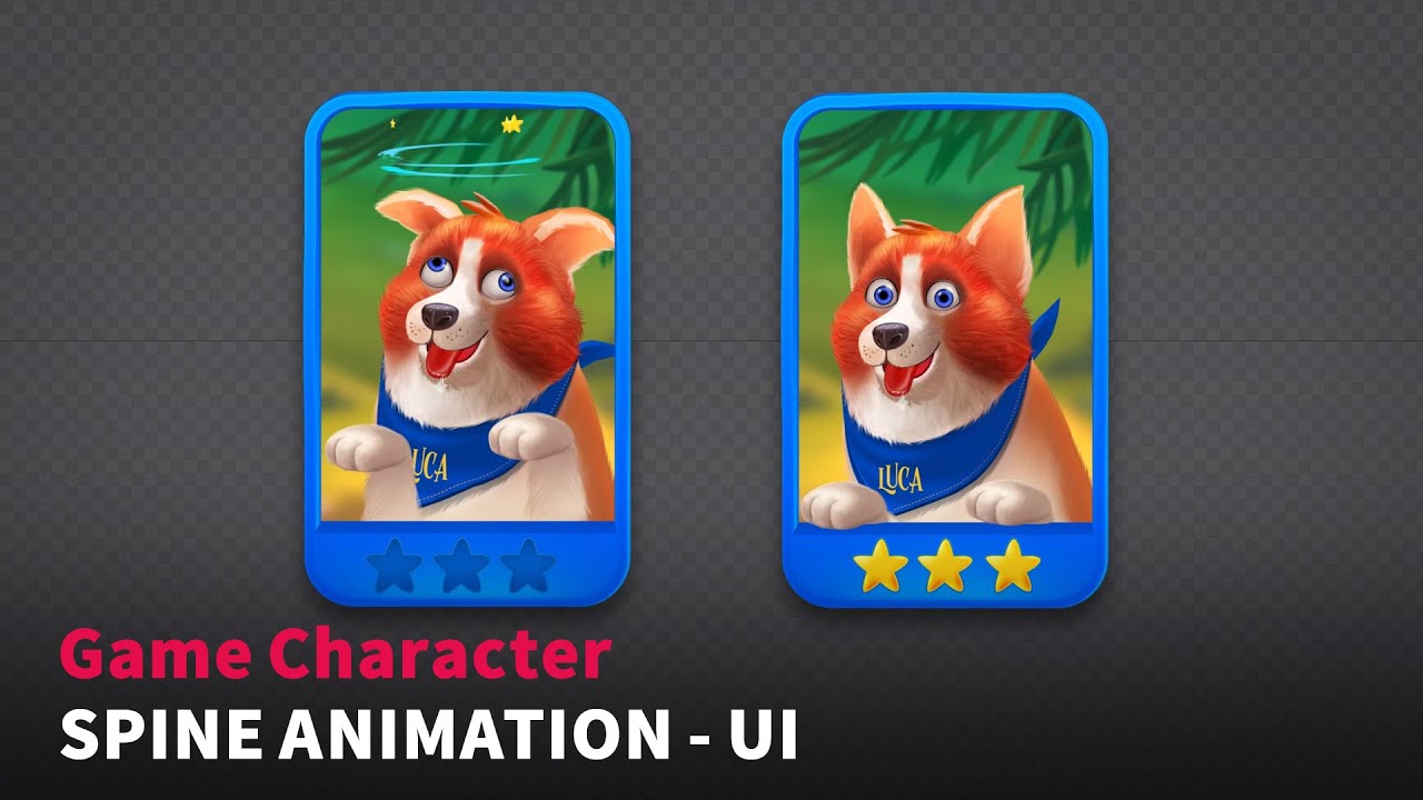 Dog Animation Spine 2D - UI - YouTube