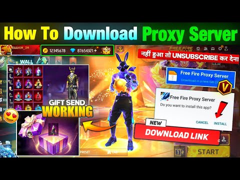 HOW TO DOWNLOAD PROXY SERVER IN FREE FIRE, HOW TO USE PROXY SERVER IN FREE FIRE, VIP PROXY SERVER