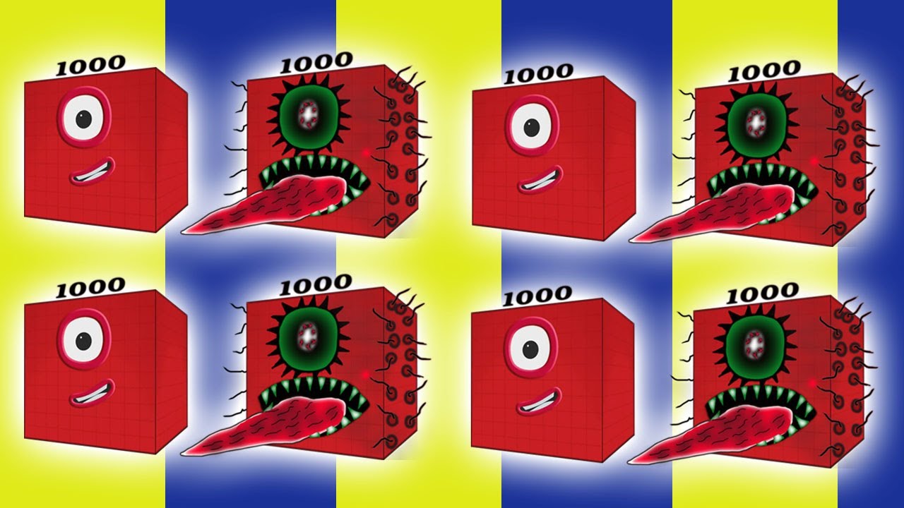 Numberblocks 1K (1000) Shift Numberblocks 1000 Horror in Mode Dance ...