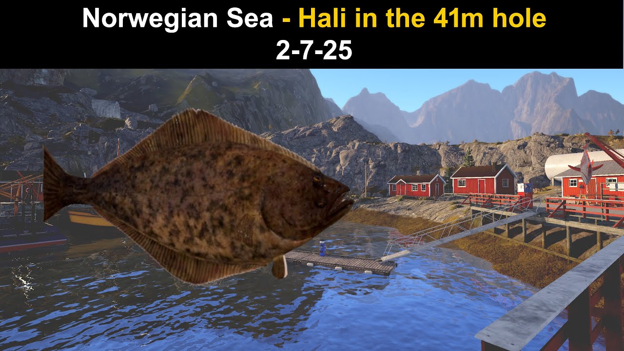 Russian Fishing 4, Norwegian Sea - Hali in the 41m hole 2-7-25 - YouTube