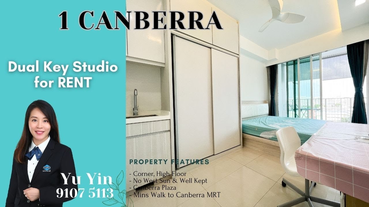 FOR RENT : 1 Canberra - Dual Key Studio Condo - Near Canberra MRT - YouTube