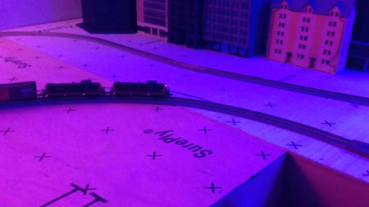 N Scale Layout Tour with LED Night time Lighting Effects - YouTube
