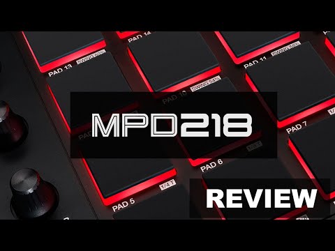 AKAI MPD 218 REVIEW & TUTORIAL CRIANDO BEAT usando sample pack de funk ...