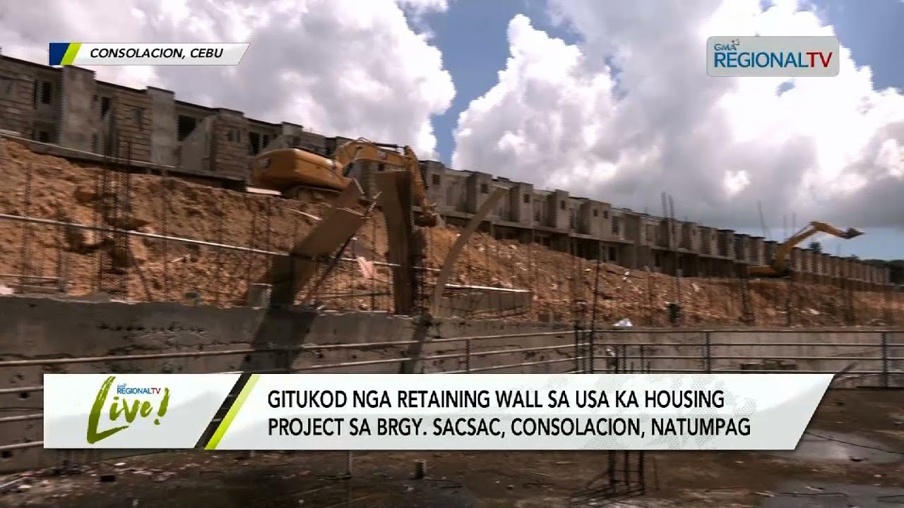 GMA Regoinal TV Live: Pader Sa Housing Project, Natumpag; Mga baboy ...