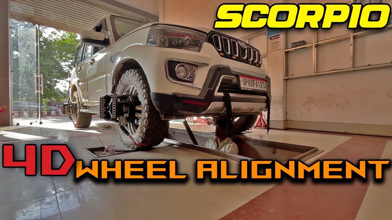 Scorpio 4D wheel Alignment And Balancing ️ | Yeh karwana Bhe zaroori ...