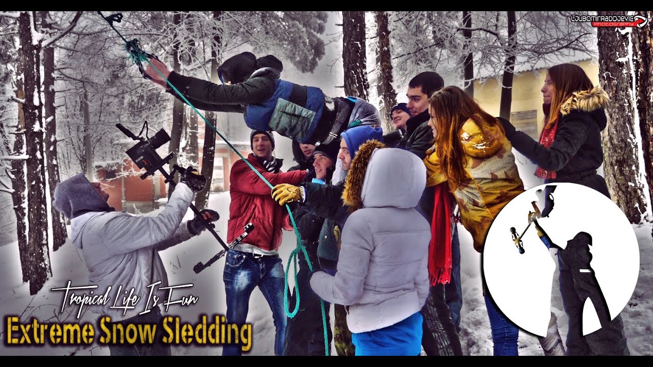 Extreme Snow Sledding - 4K - YouTube