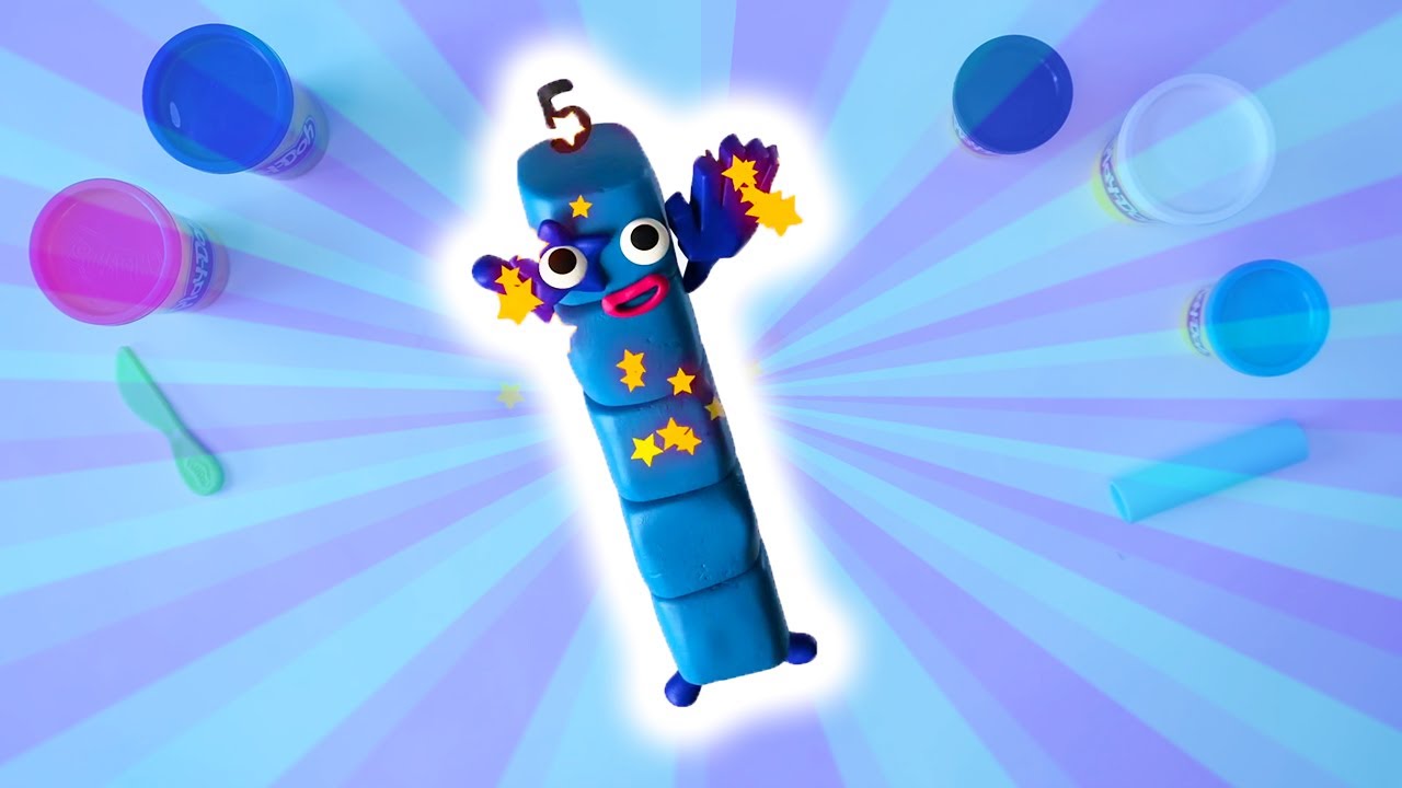 Numberblocks | Learn Numbers with Play-Doh - Number 5 | Learn with Play ...