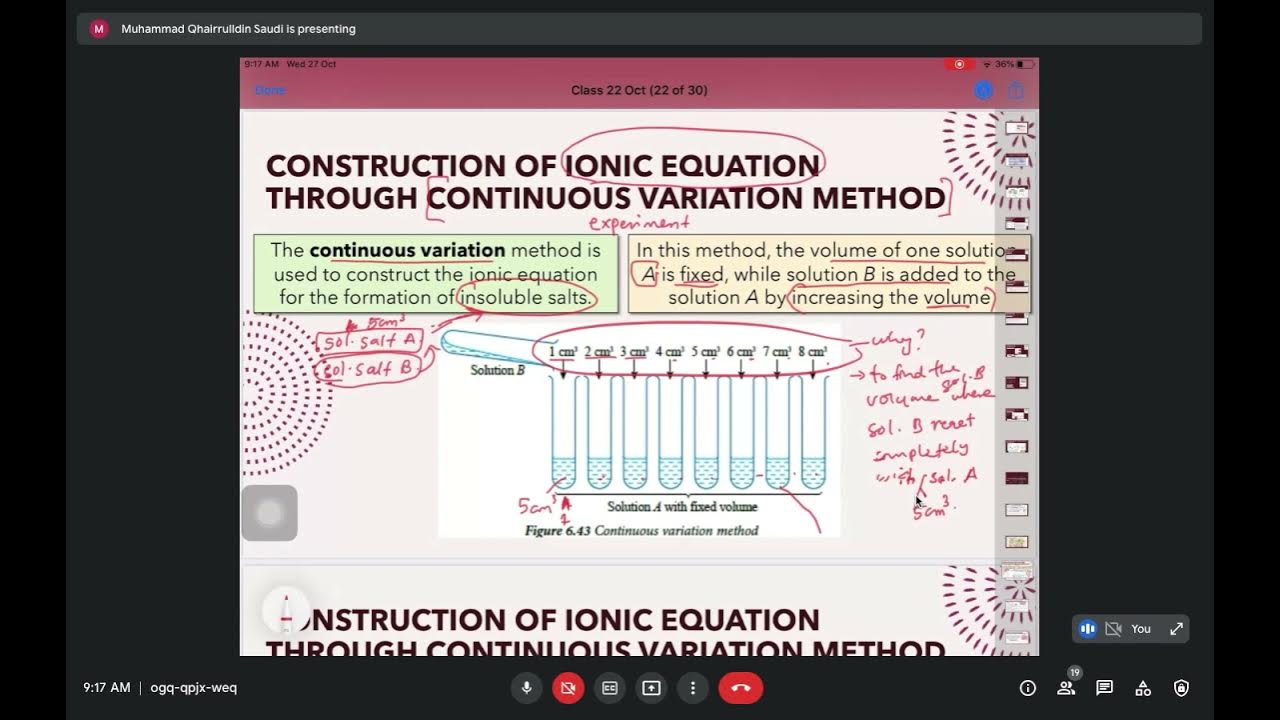 FORM 4 - CHEMISTRY - CHAPTER 6.9 - CONTINUOUS VARIATION METHOD - YouTube