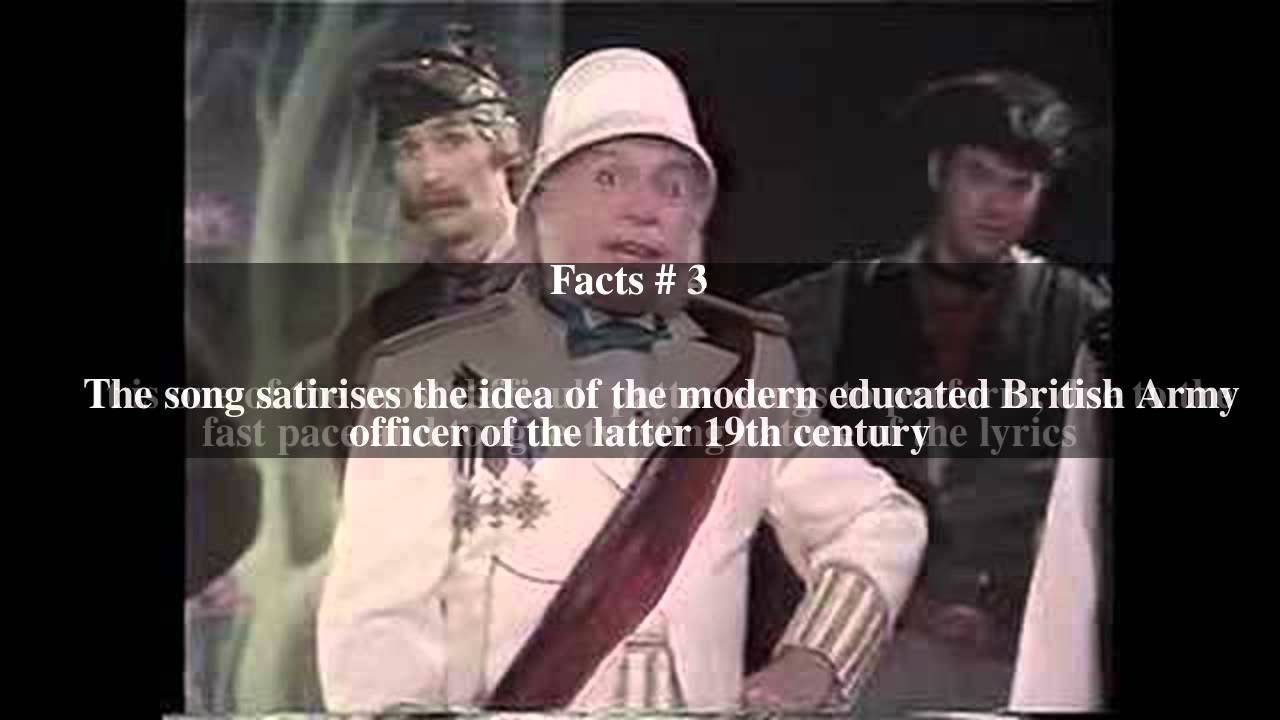 Major-General's Song Top # 6 Facts - YouTube