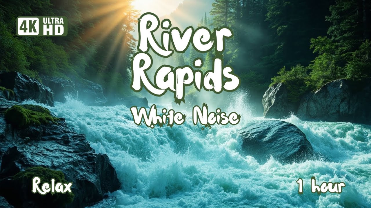 Riverside Rapids White Noise | 1 Hour | Calm Your Mind & Reduce Anxiety ...