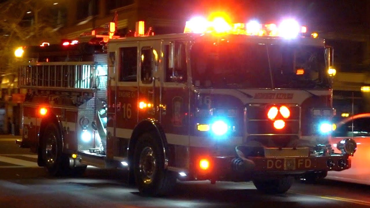 DCFD Engine 16 & Ambulance 16 Responding - YouTube