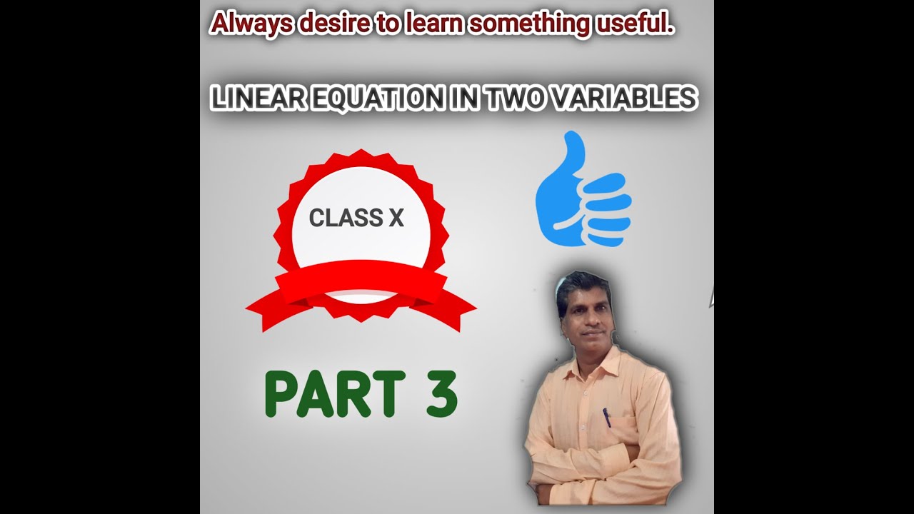 LINEAR EQUATION PART 3 (CROSS MULTIPLICATION & SUBSTITUTION METHOD ...