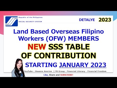 2023 SSS Land Based Overseas Workers OFW Members' Contribution | # ...