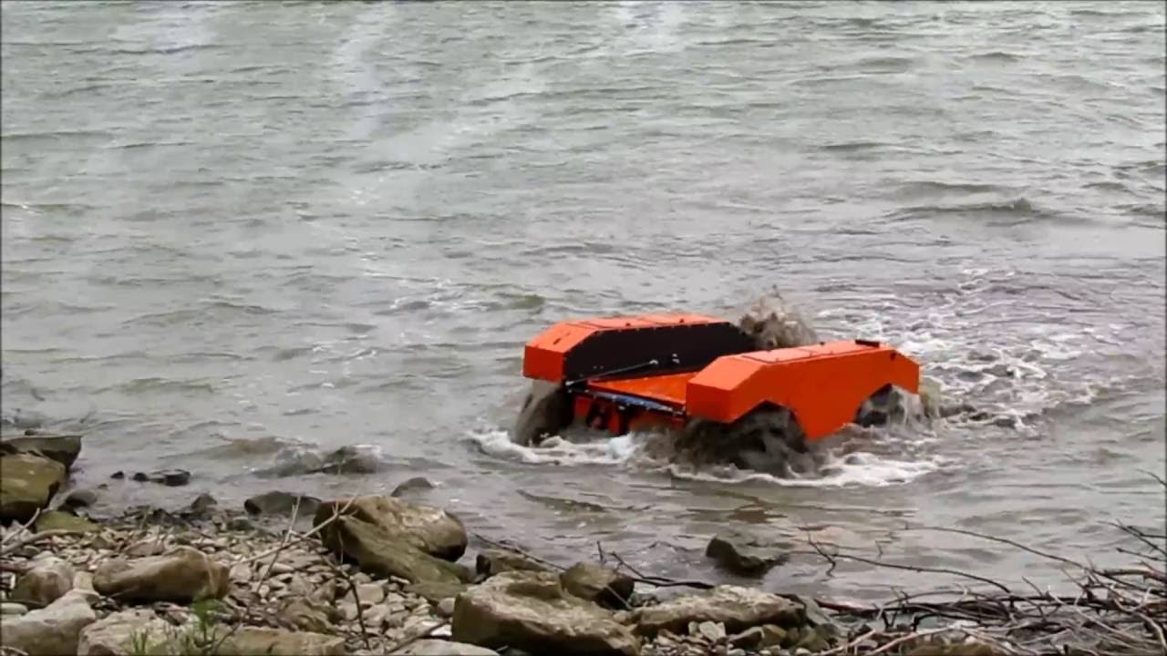 ARGO J5 Amphibious Robot - Taking the Plunge! - YouTube