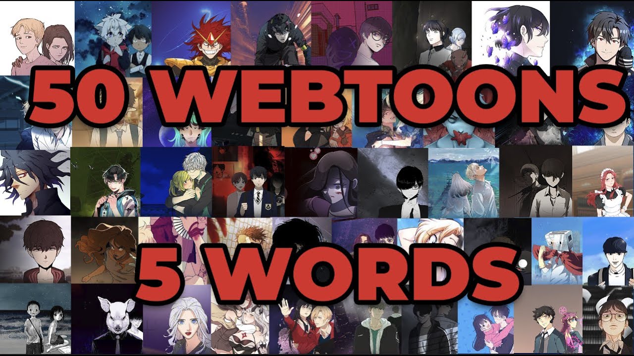 I describe 50 webtoons in 5 words - YouTube