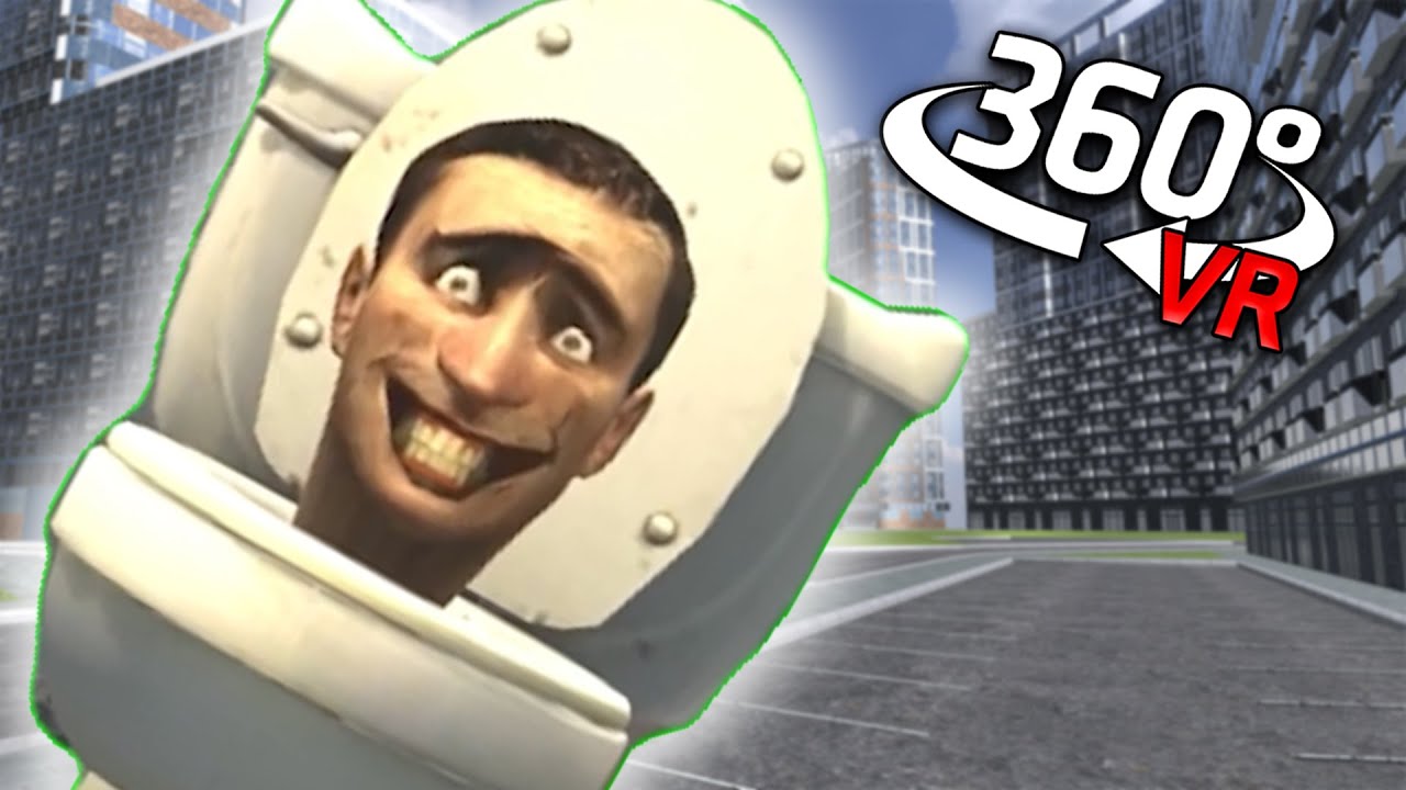 360° Skibidi Toilett in CHASES YOU in CITY VR/4K - YouTube