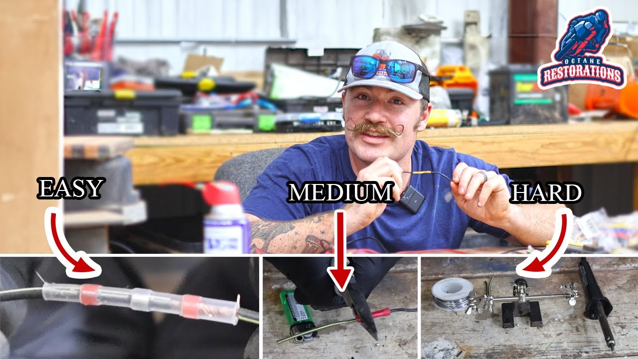 How To Properly Join Broken Motorcycle Wires (#3 Is AWESOME!) - YouTube
