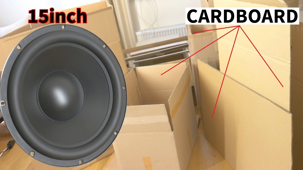 How to Build a Cardboard Subwoofer Box at Home - YouTube