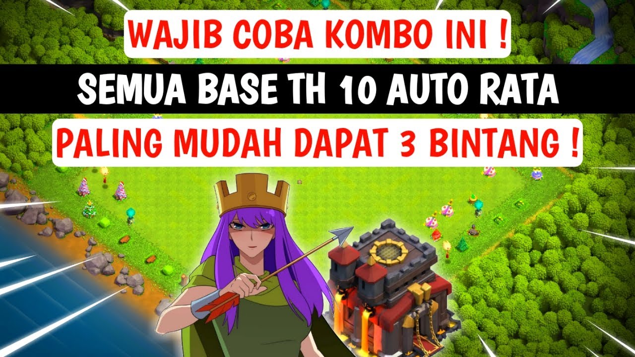 HEMAT SPELL ! BASE TH 10 SERANGAN NAGA TERKUAT DAN TERBAIK 2024 Clash ...