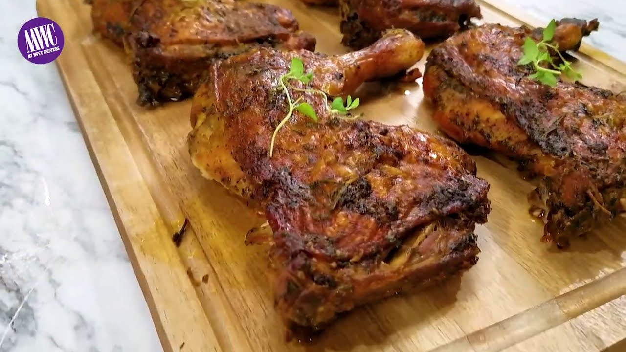 MUSLOS DE POLLO AL HORNO crujiente por fuera y suave por dentro - YouTube