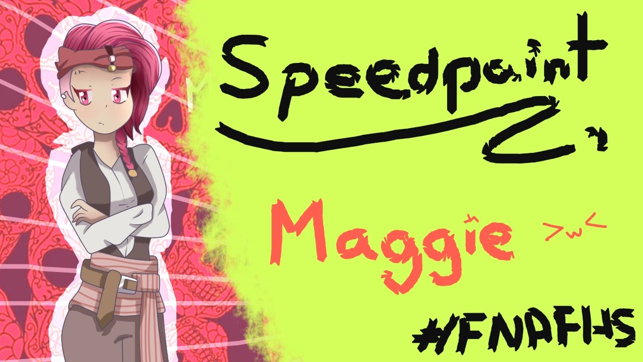 N.Mangle/Maggie speedpaint #FNAFHS - YouTube