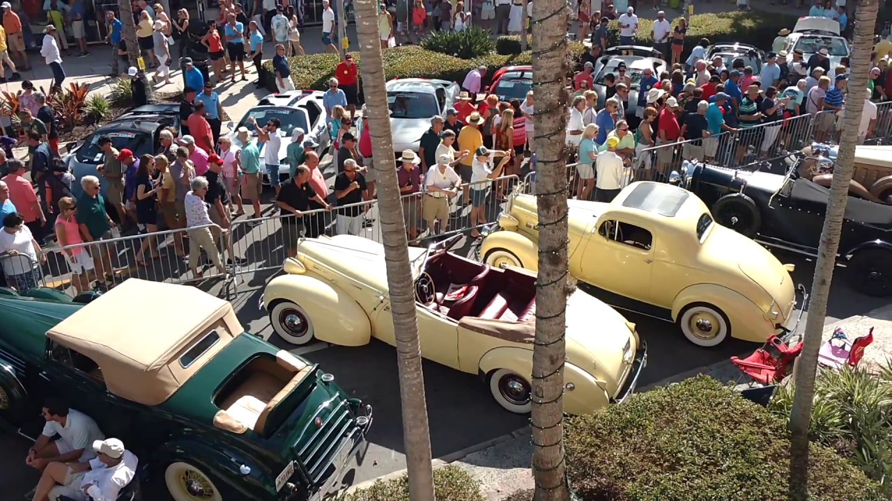 Cars on 5th Ave - Naples, Florida February 10th 2018 - YouTube