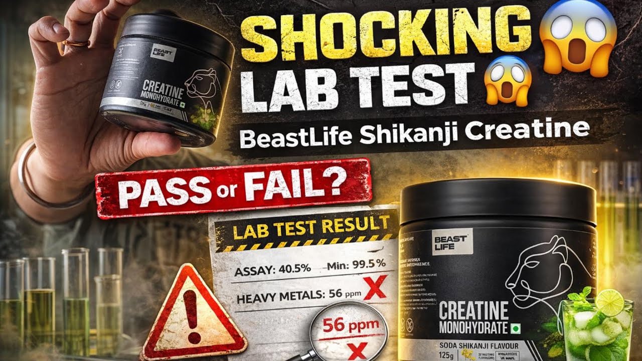 Beastlife Shikanji Flavour Creatine Monohydrate Lab Test Results ...