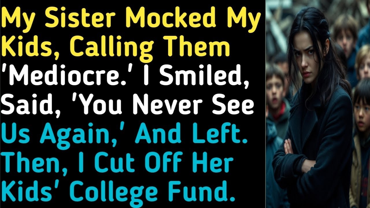 My Sister Mocked My Kids, Calling Them 'Mediocre.' I Smiled, Said, 'You ...
