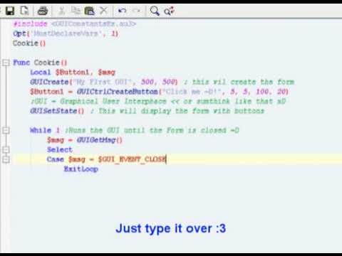 AutoIt tutorial - Making GUI - YouTube