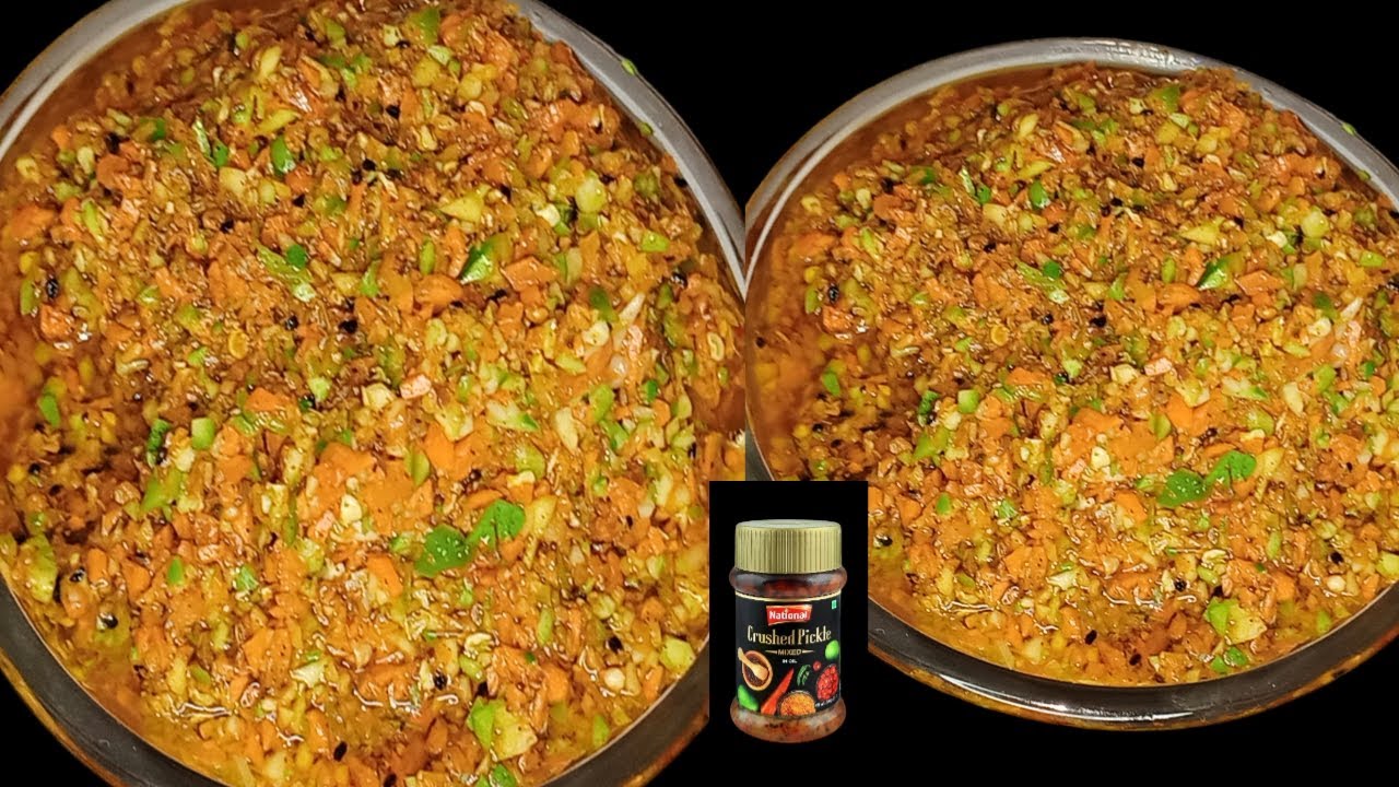 10 Minutes National Crushed Pickle Recipe||Mix Aachaar || Mix Pickle ...